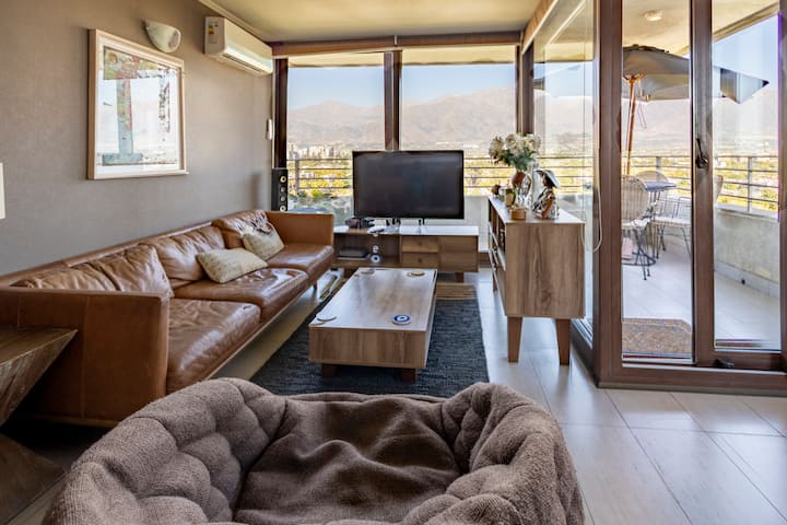 Family Stgo Lounge Penthouse With Best Andes View - Las Condes