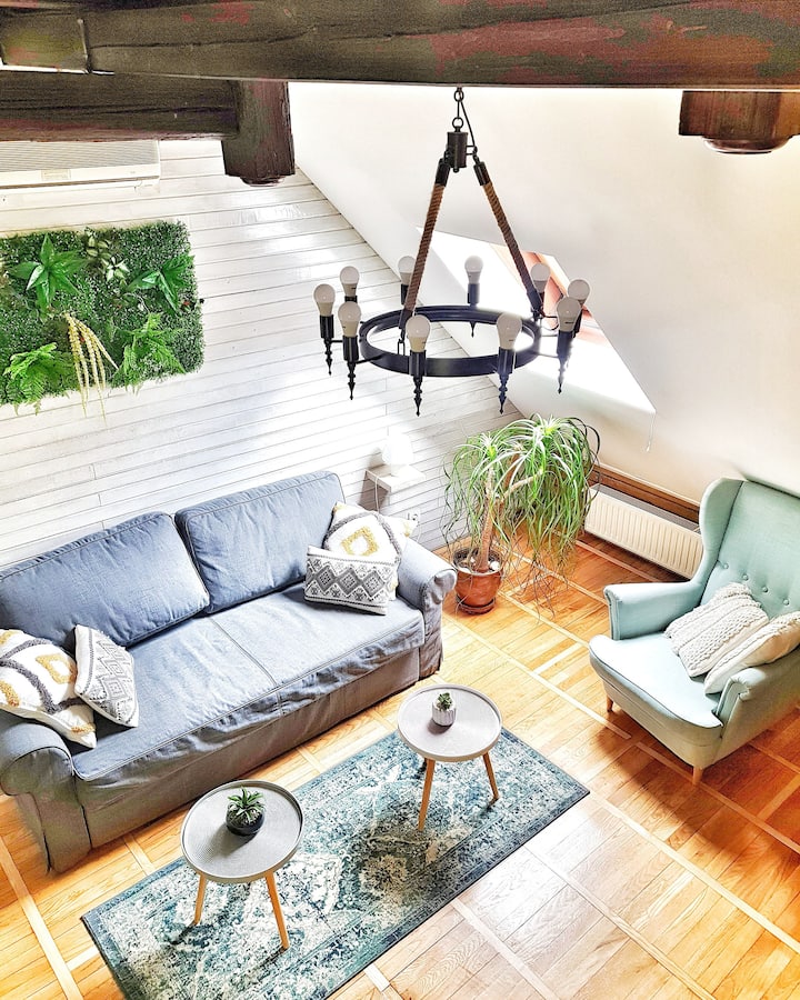 Charming 3 Level Loft - Free Parking - Zagreb