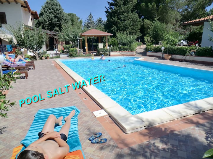 Bella Home,large M.12x6 Pool Salt Water, 10 People - Balestrate
