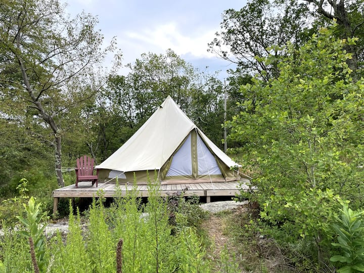 20' Canvas Bell Tent W/sauna At Retreat Center - Minnewaska State Park Preserve, Kerhonkson