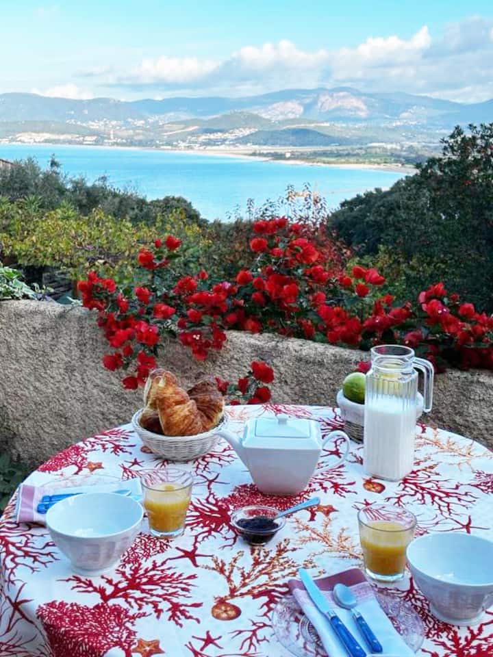Maison Familiale Cosy Vue Mer - Ajaccio