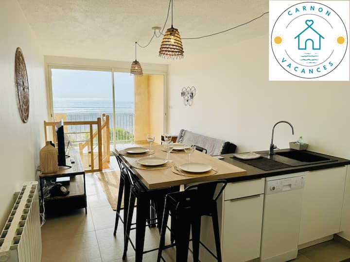 En 1ère Ligne, 4 Pers. Les Pieds Dans Le Sable - Mauguio