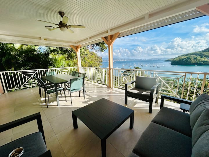 Ti Plage, Superbe Villa T4 Avec Sublime Vue Mer - Martinique