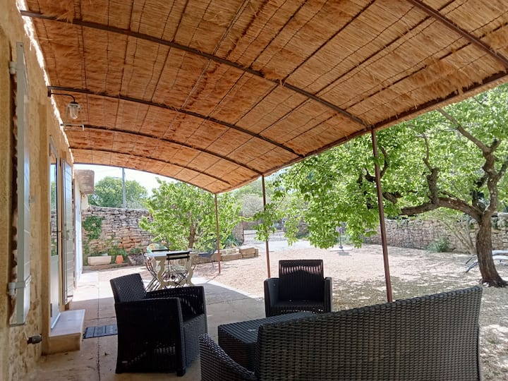 3-star Rated Stone Farmhouse  Naturally Cool, Private Garden - Castillon-du-Gard