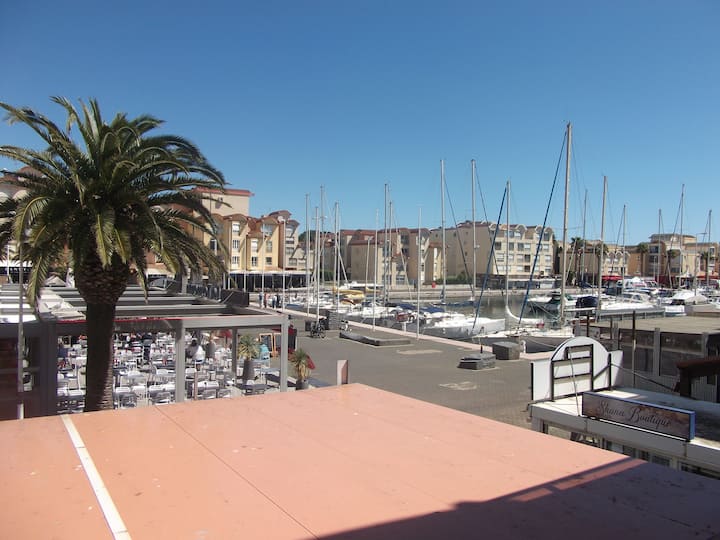 Studio Au Port , Piscine, Wifi, Clim, Lave Linge. - Gruissan