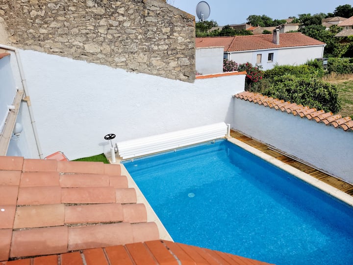 13km Narbonne Avec Piscine Privée - Aude