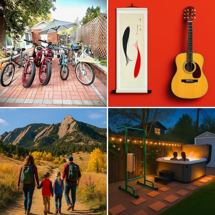 Summer Escape: E-bikes, Hot Tub, Hiking, Cu Nearby - Boulder, CO