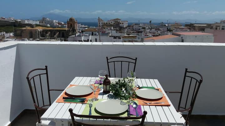 Charming Townhouse With Sea Views In The Center - Tarifa