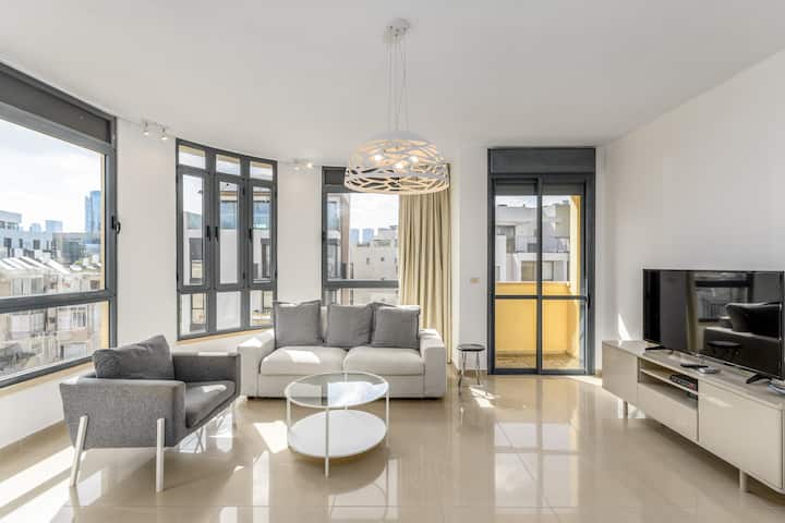 Great 2 Bdrs Apt Few Minutes To The Beach- 6people - Tel Aviv