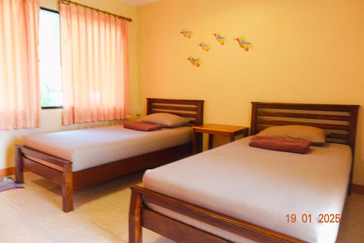 Subsavet Village Twin Beds Room - パンガン島