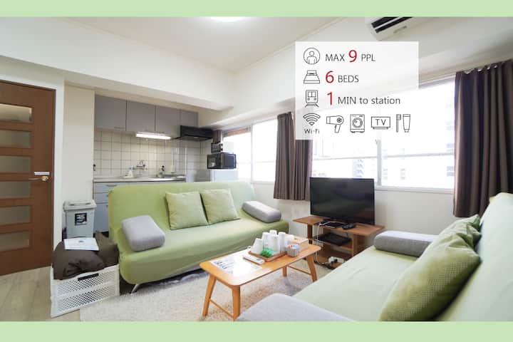 [Trg603] Nice Room In Shinsabashi For 9 Guests - Osaka