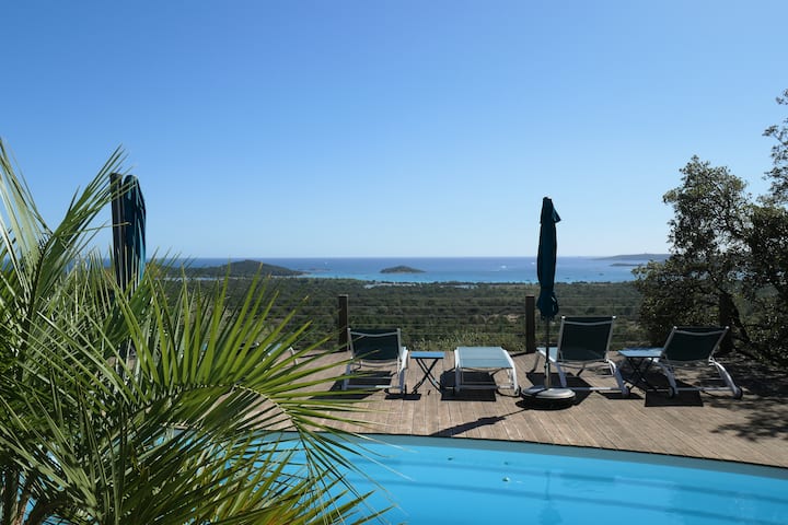 T2récent Vue Mer Splendide à 180°/piscine Chauffée - Zonza