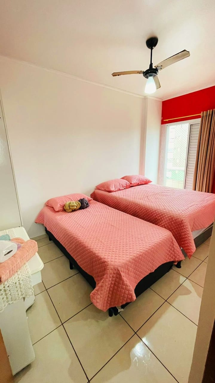 Apto 1 Dorm 50 Mts/mar Wi-fi Garagem Coberta P.g - Praia Grande
