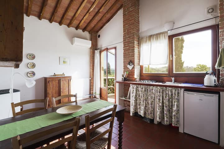Cottage With Private Terrass On A Sustainable Farm - Toscana