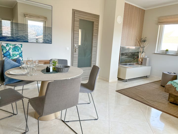 Apartment Baska Bela - With Balcony, Pool Access - Baška