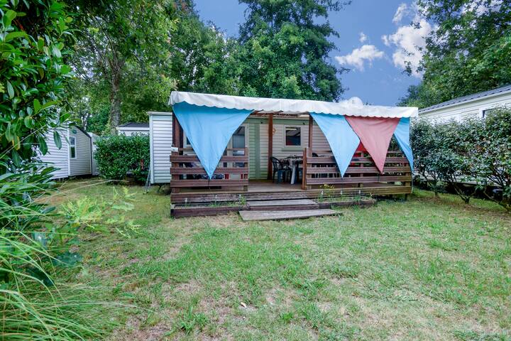 Mobil-home Climatisé, Camping 3*, 15 Mn De Mimizan - Mimizan