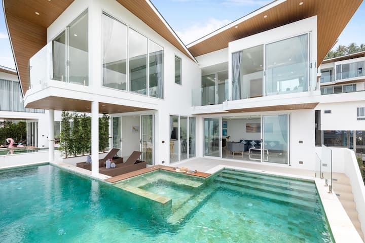 Chaweng Noi Amazing Ocean View 4br Villa - Koh Samui