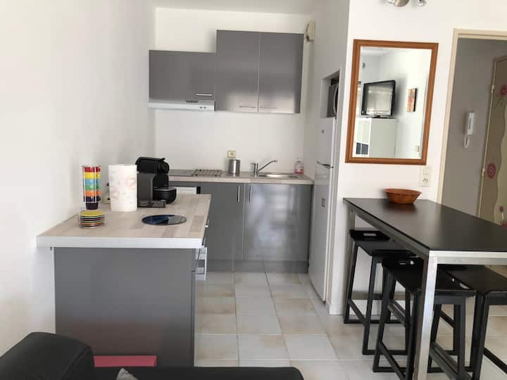 2p Meublé, Piscine & Parking Juan Les Pins - Antibes