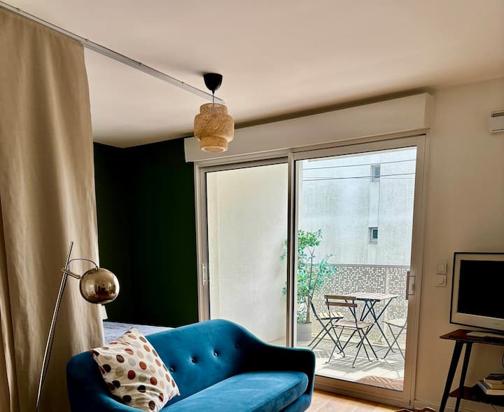 Grand Studio Wifi Terrasse Parking Vannes Centre - Vannes