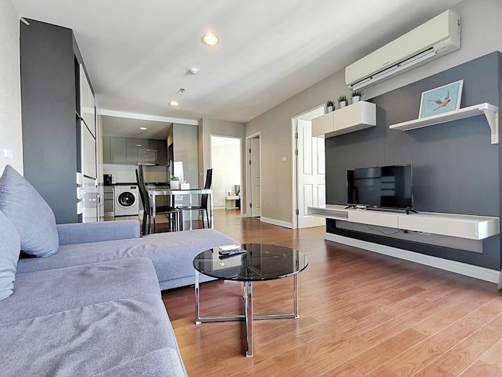 The Fully Blessed Suite : 2br Wifi/mrt/jodd Fair - 방콕