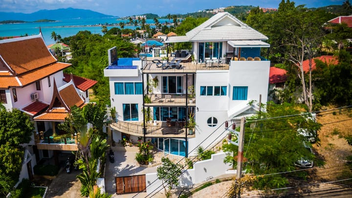 Sea Front Luxury Pool Beach Villa - Koh Samui