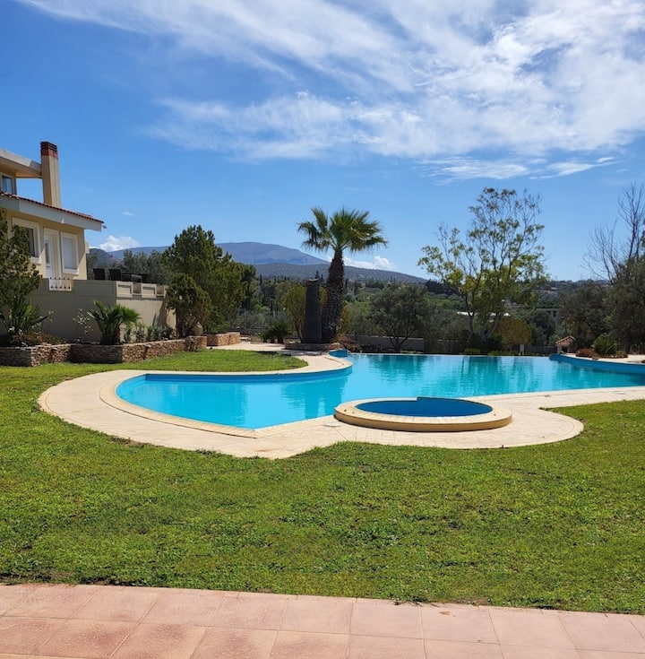Villa "Riviera Hills", Pool Fun, 2min From Sea - Milos