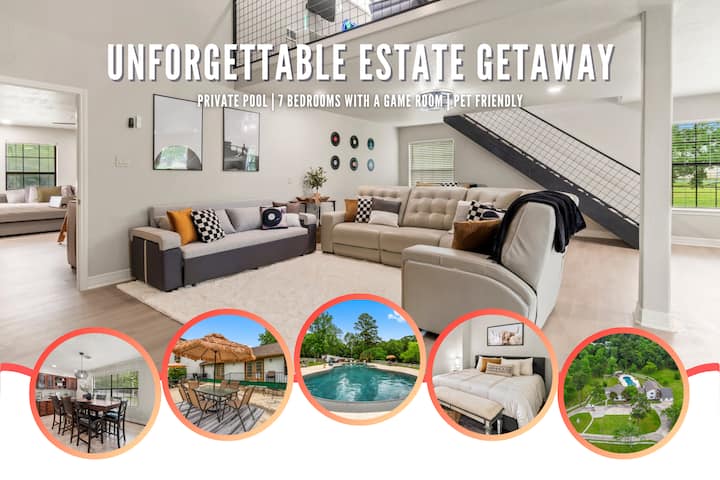 Unforgettable Estate Getaway By Staystr - Conroe, TX