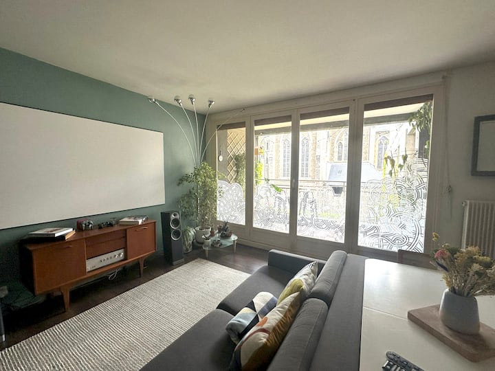 Studio Design De 50m2 Avec Terrasse, Jardin Et Vue - Paris
