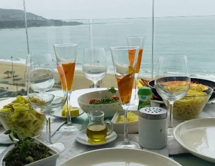 Frente Al Mar Papudo Con Cierre De Cristal Terraza - Papudo