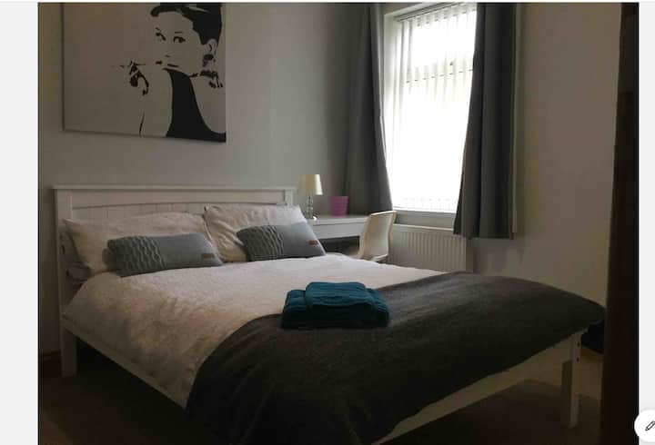 Double Room, Between Centre & Bay, Free Parking - Cardiff