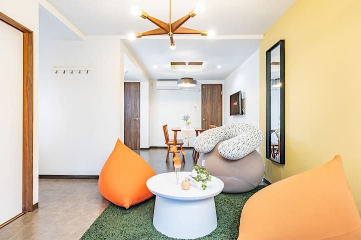 Bijou Suites Ten/5 Minutes To Namba/2ldk, 58㎡ - Osaka