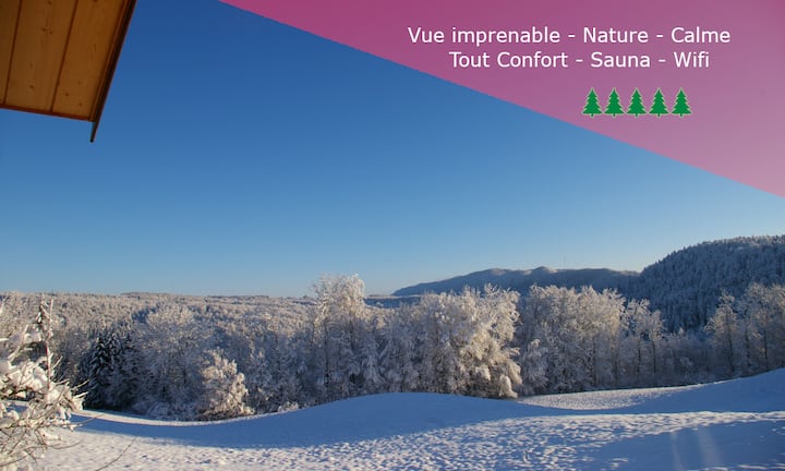 Gîte Du Haut Jura, Vue Imprenable à 180° - Jura