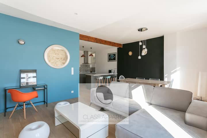 Duplex Ensoleillé 5min Gare+comédie Clim/ac ★★★★★ - Montpellier