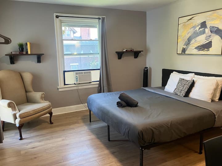 Cozy Room With King Bed, Bath, Desk & Pvt Entry - Detroit, MI