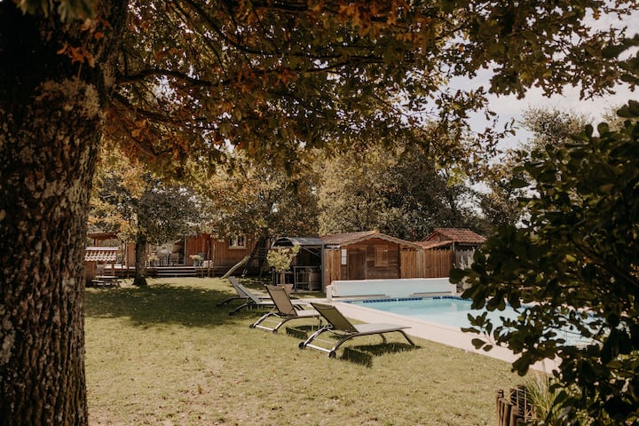 Cabane Style Ostréicole Avec Piscine - Gujan-Mestras