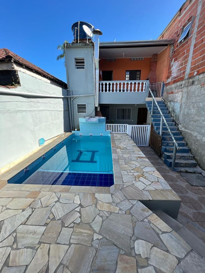 Casa De Praia Em Boracéia C/ Piscina-casa Superior - Bertioga
