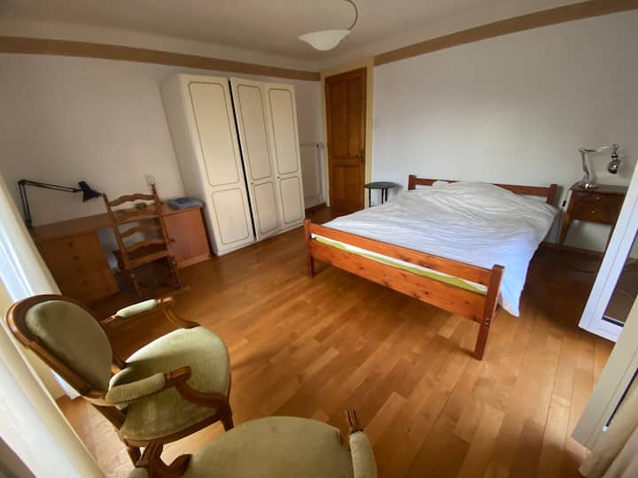 Chambre 2 - Glycine, Dans Grand Chalet Avec Jardin - Vevey