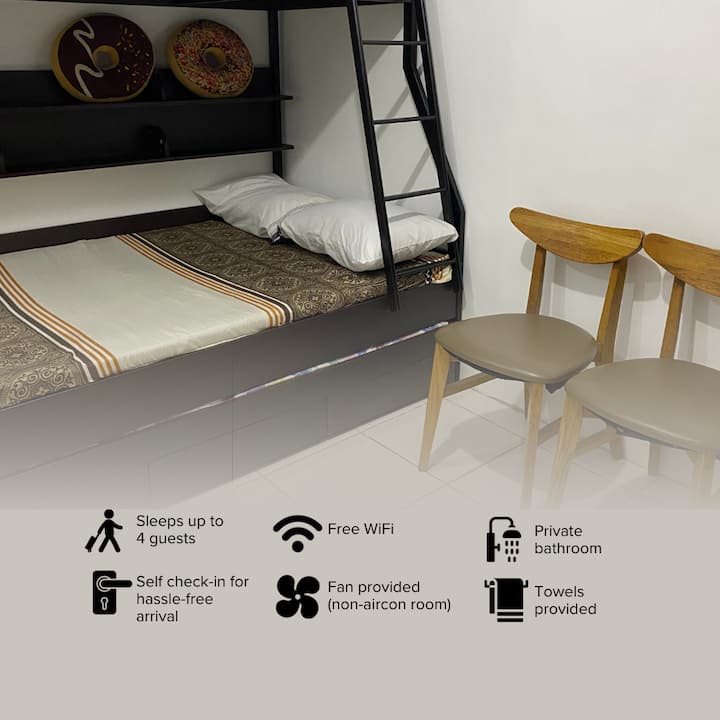 Self Check In Unit(non-aircon) Near Citymall - Bacolod