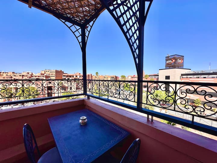 Appart Très Belle Terrasse Central Gueliz - Marrakech