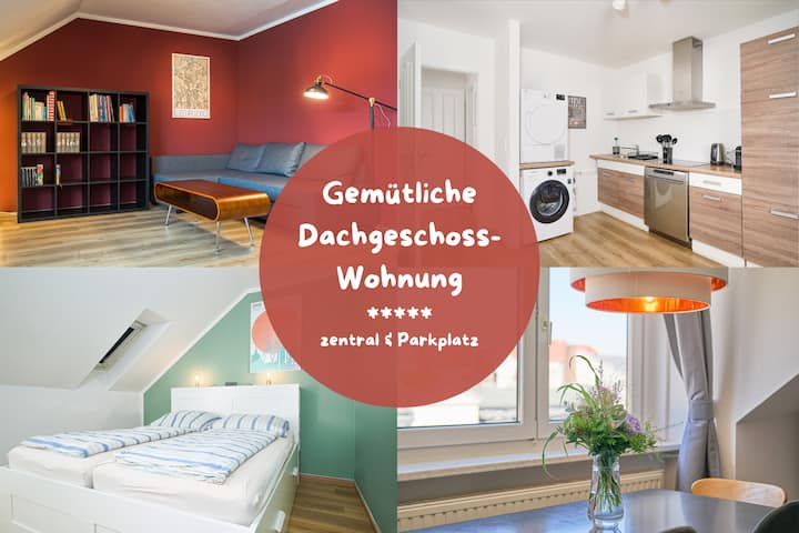 Cozy Roof Apartment – Central, Netflix, Parking - Leipzig