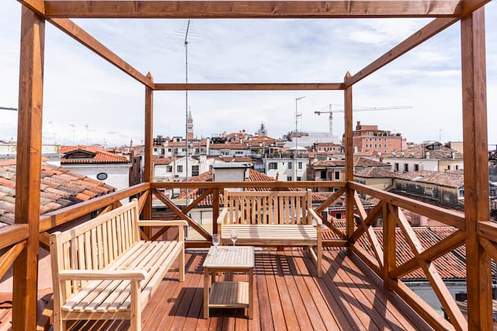 San Marco Terrace With Canal View - Venice