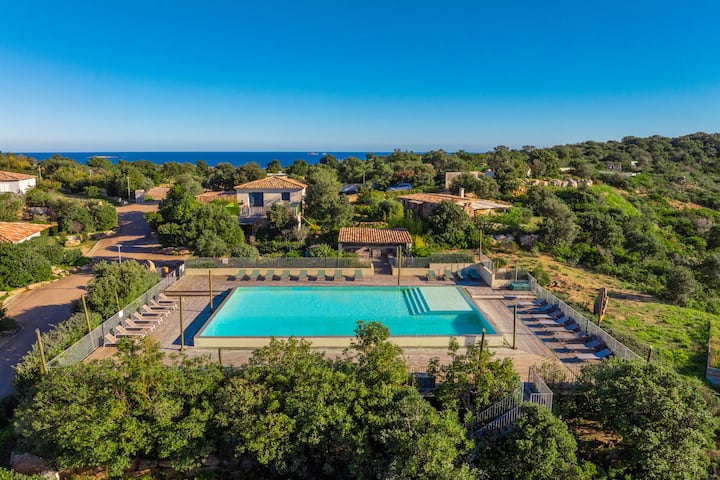 Santa Giulia 2chambres Avec Piscine Chauffée - Plage de Palombaggia