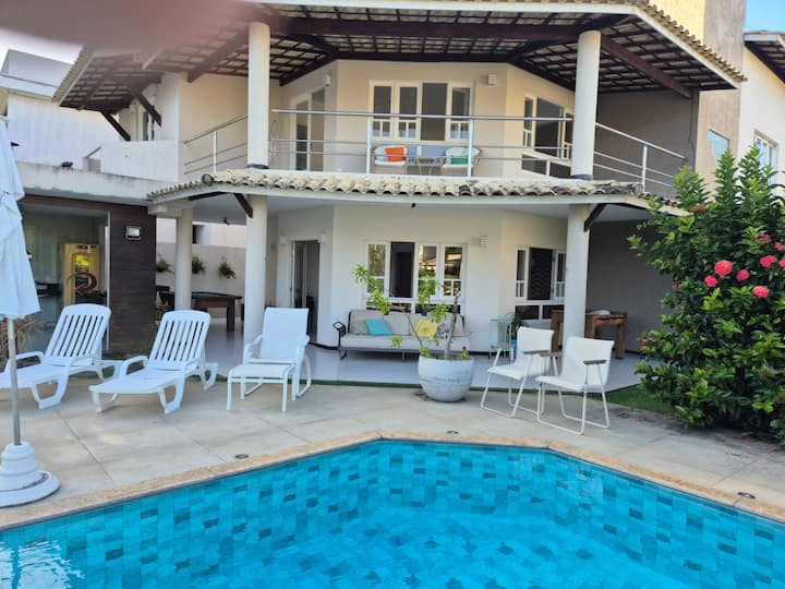 Casa Acolhedora, 5 Suítes, Piscina E ÁRea Gourmet - Bahia