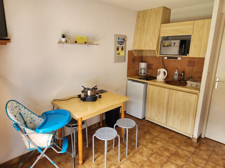 Studio Au Cœur De La Station Avec Balcon + Parking - Thollon-les-Mémises