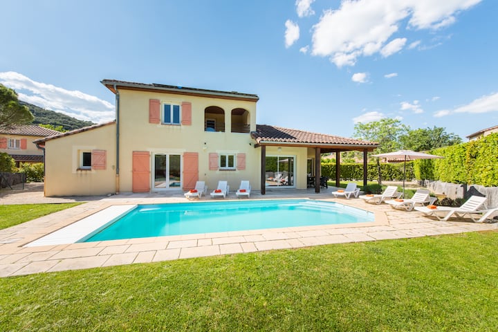 Villa Lune Met 5 Slaapkamers En Privézwembad - Vallon-Pont-d'Arc