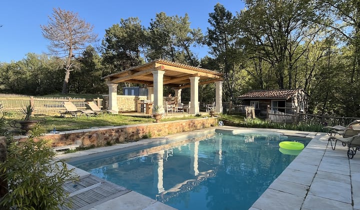 Maison Au Calme, Vue, Grand Terrain Et Piscine - Apt