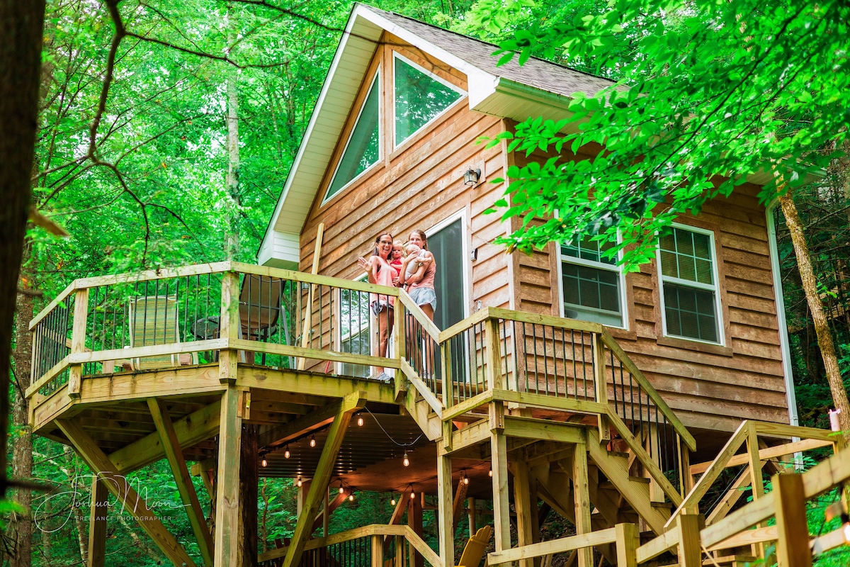 The Lions Lair - Remote Treehouse - Treehouses for Rent in Stanton ...