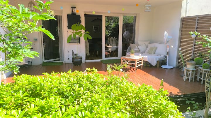 Bel Appartementt3 Climatisé Tout Confort Et Jardin - Frontignan