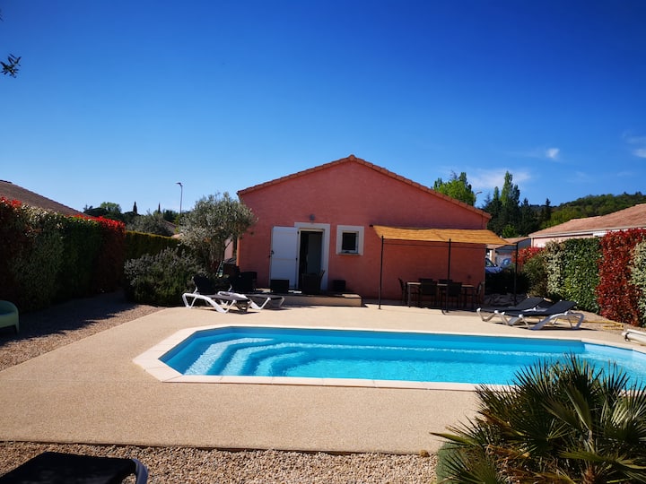 Villa 4* Piscine Privée Centre Vallon à Pieds - Vallon-Pont-d'Arc