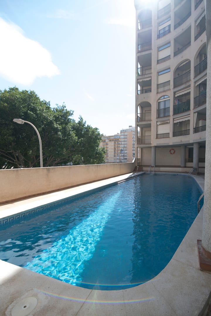 Espectacular Apto En La Playa Con Piscina - Sueca